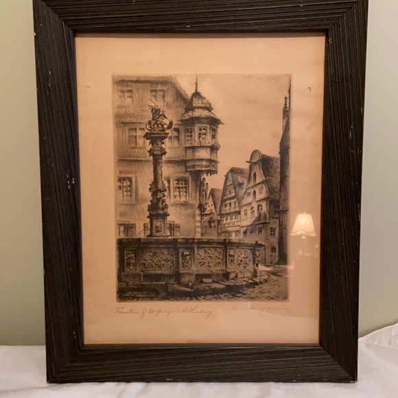 Art | Vintage Print Signed Ernst Zipperer | Poshmark